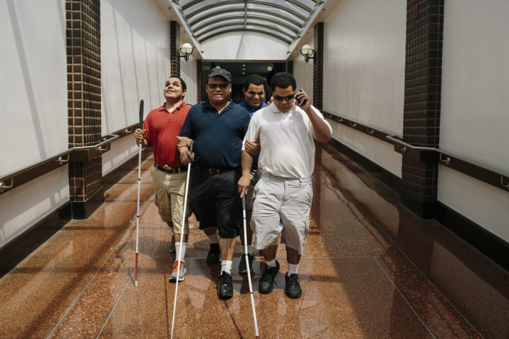 Meet an Amazing Blind Man Raising Blind Triplets - Washingtonian