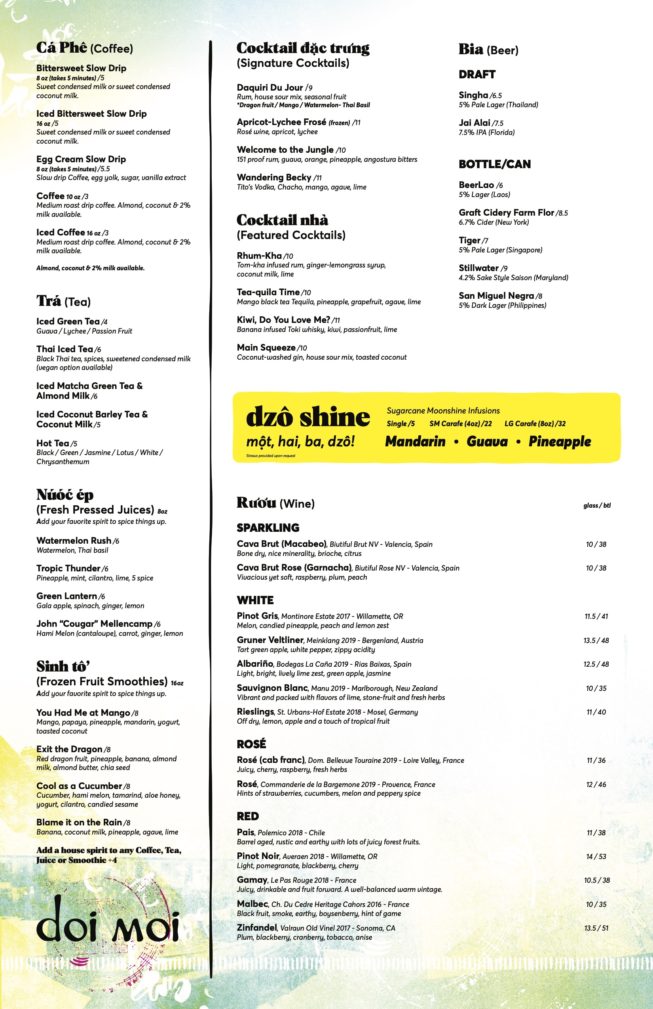 Doi Moi Reopens With a New Vietnamese Menu, New Operators, and a New ...
