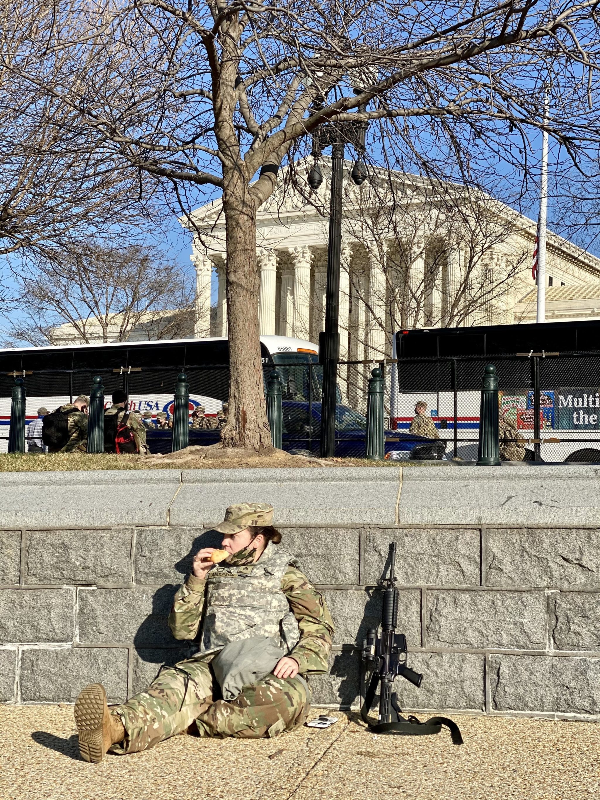 Photos: National Guard Troops Are Patrolling the Capitol Building in Force