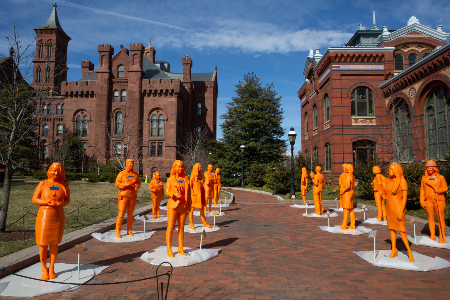 Photos: 120 Orange Statues Have Taken Over the Smithsonian Grounds ...