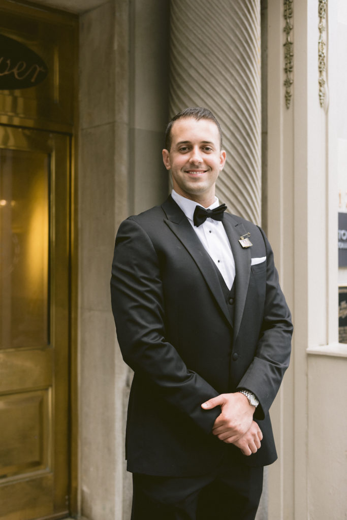 This Blush, Black-Tie Wedding at the Mayflower Hotel Ended With an Epic ...