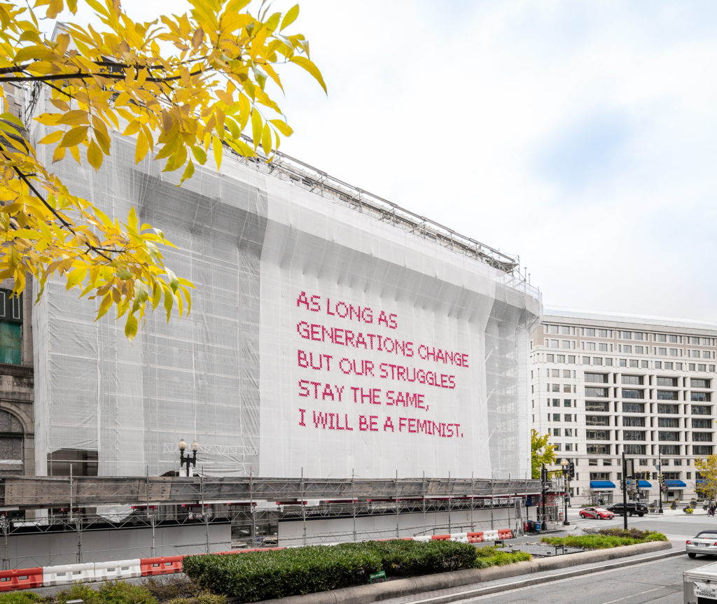 A New Art Installation Is Draped Over the National Museum of Women in ...