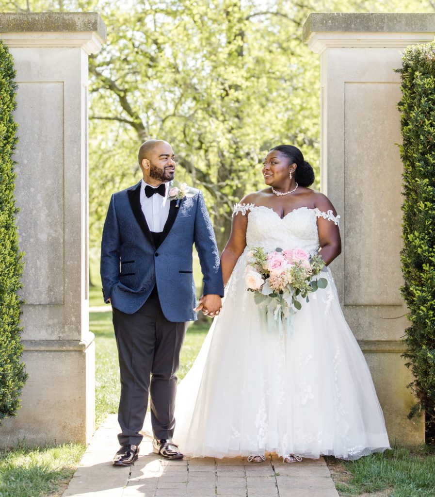 This Wedding at Great Marsh Estate Was Decorated in Navy and Rose Gold ...