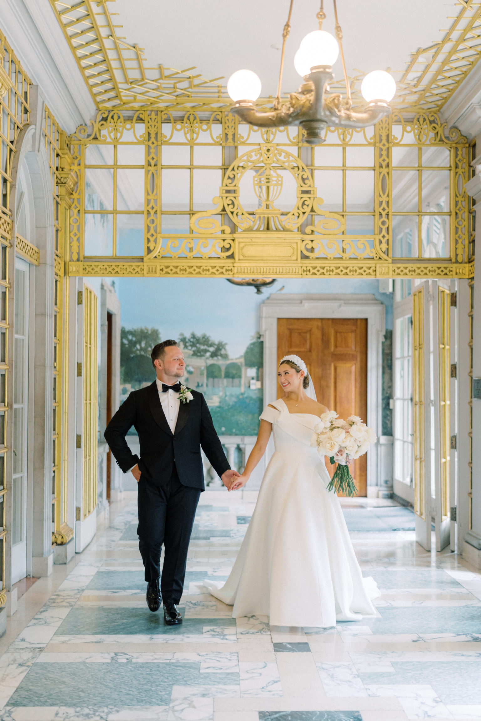 A Classic, Pastel-and-Gold Wedding at Anderson House - Washingtonian