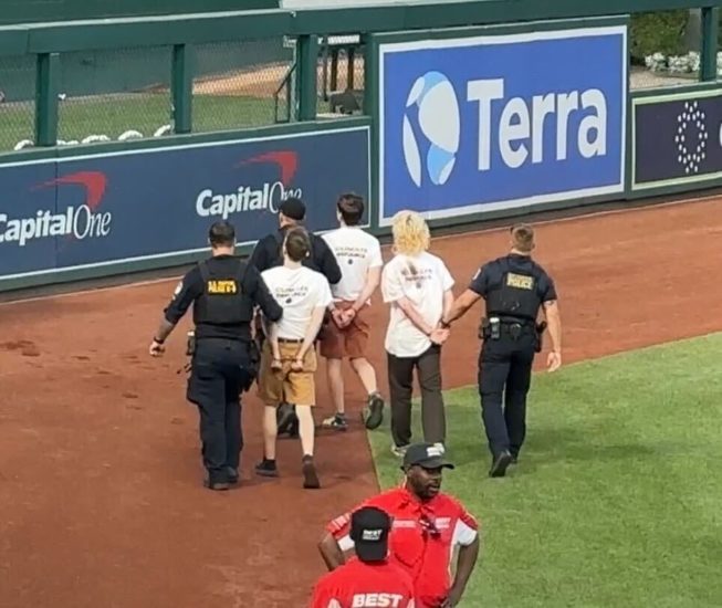 Climate Protesters Arrested During Congressional Baseball Game ...